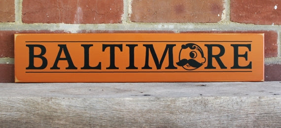 Baltimore Wood Sign Handcrafted Housewarmimg Gift Idea Made in Maryland ...