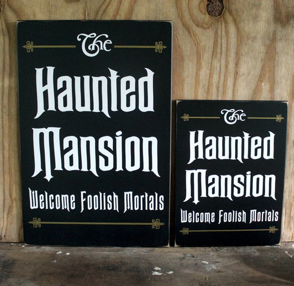 The Haunted Mansion Sign Halloween Decor for Your Haunted House ...